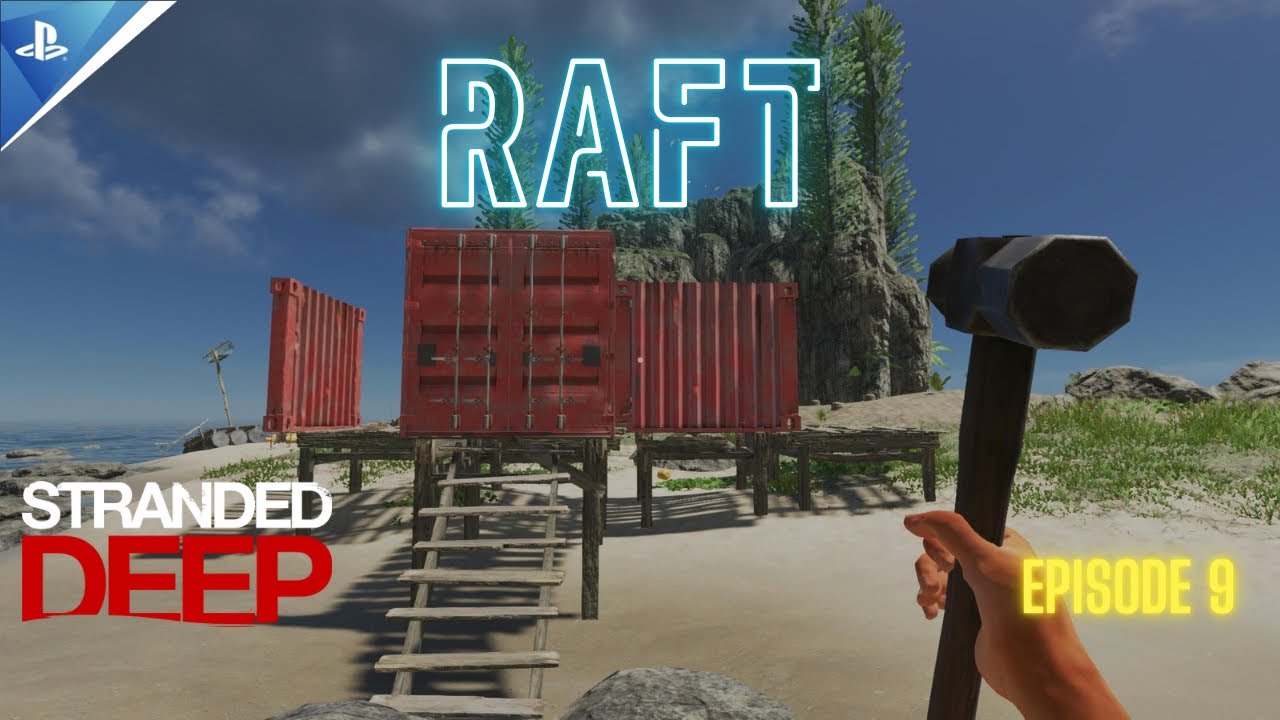 Built My First Raft Now What Stranded Deep Ep 9 Ps5 Youtube