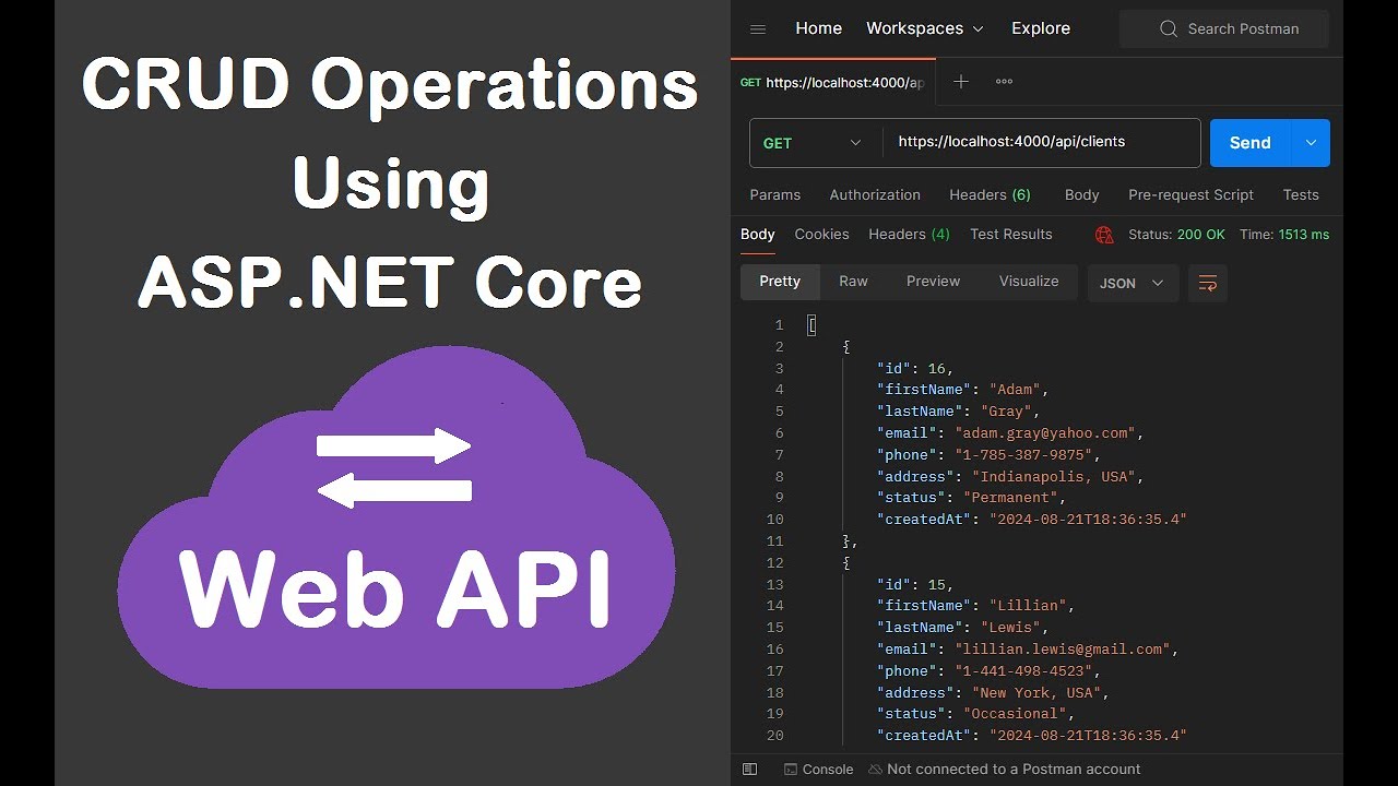Crud Operations Using Asp Net Web Api And Entity Framework Rest Api