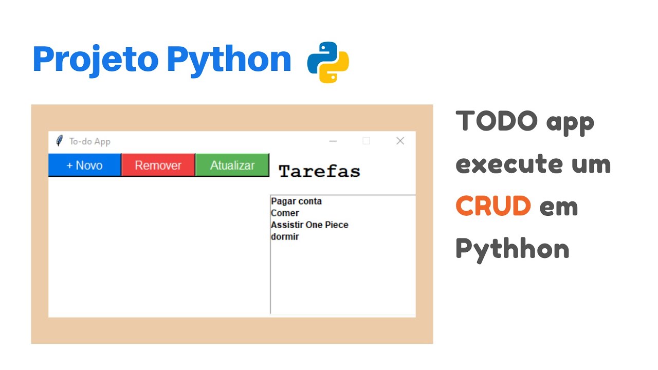 Python To Do App Python Crud Com Tkinter E Sqlite Youtube