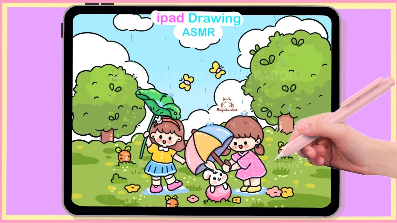 Asmr Cute Ipad Drawing Paper Feel Texture Procreate Artwork Ipad Tok