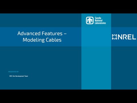 Wec Sim Advanced Features 7 Modeling Cables Youtube