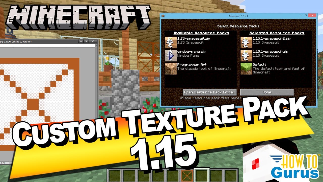 How You Can Make A Minecraft Custom Texture Pack Tutorial Minecraft