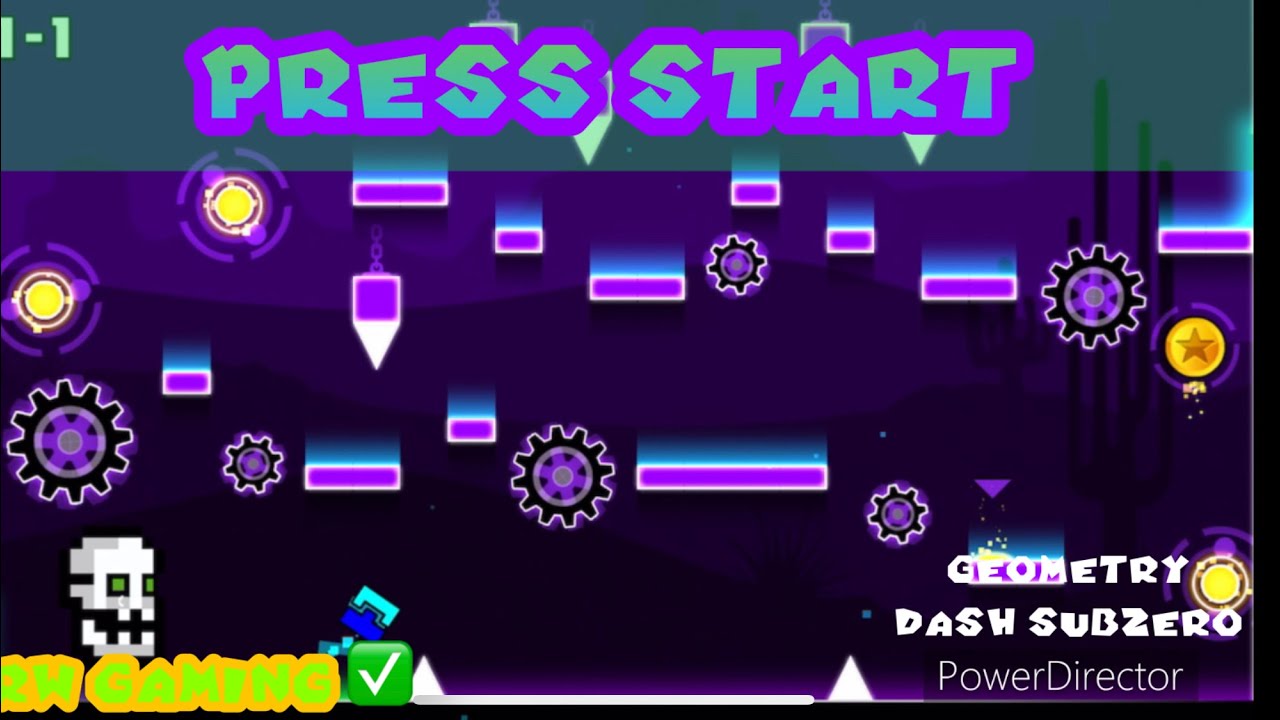 Geometry Dash Subzero Press Start Normal Youtube