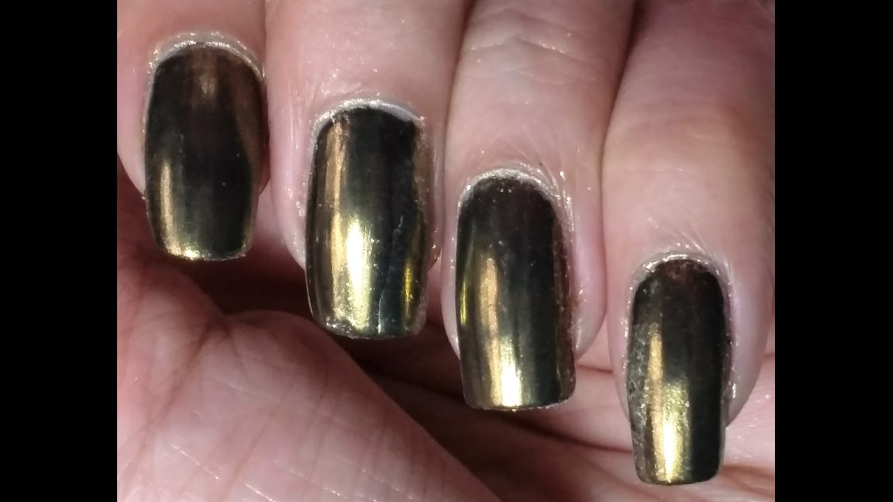 Mirror Powder Nails Ars Arts Chrome Nail Art At Home Youtube