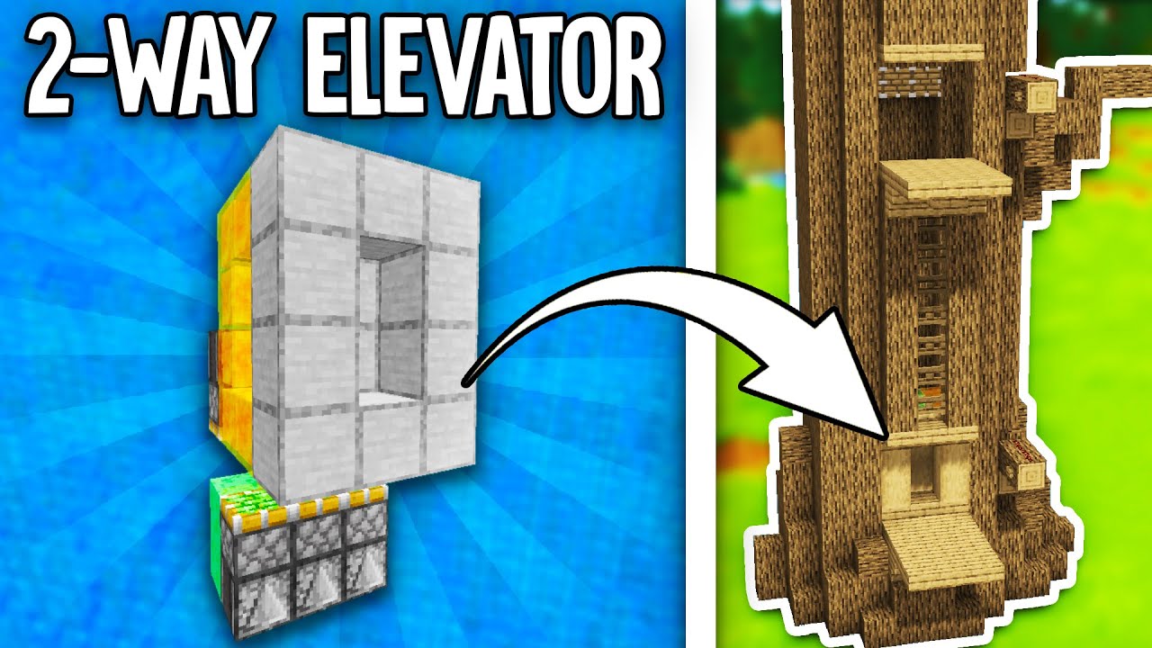 Easy Simple Minecraft Elevator 1 16 Tutorial Any Length Youtube