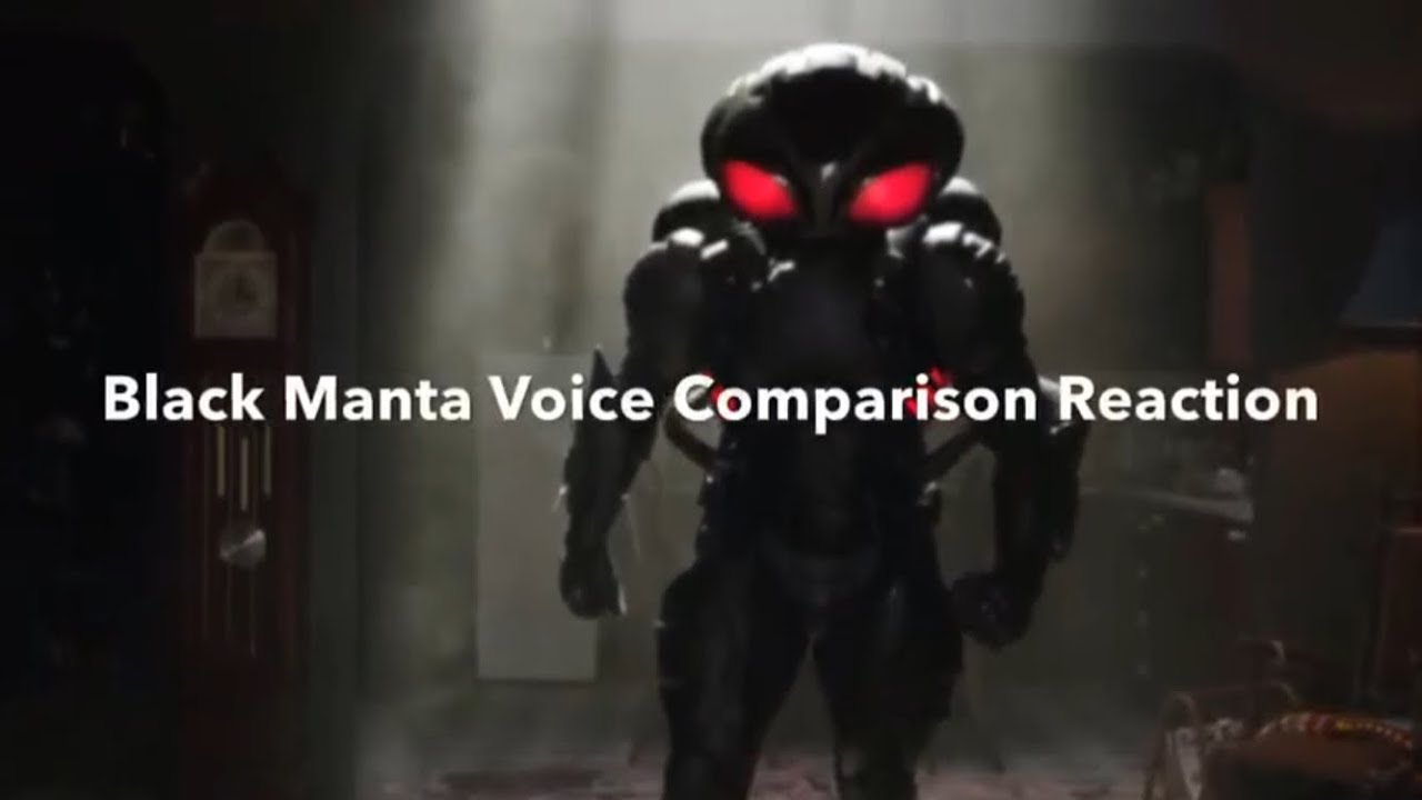 Black Manta Voice Comparison Reaction Youtube