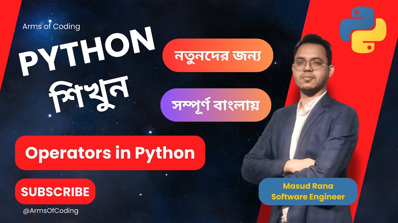Operators In Python 14 Python Bangla Full Course Youtube