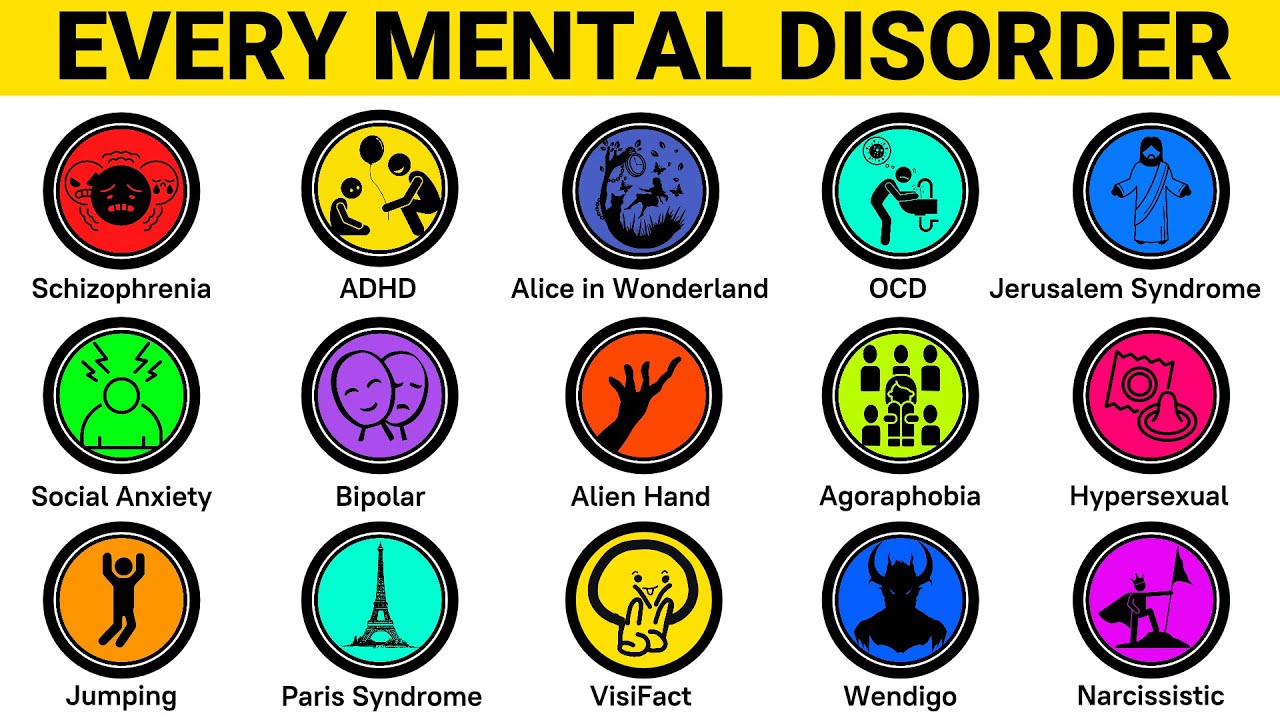 Every Mental Disorder Explained In 8 Minutes Paint Explainer Youtube