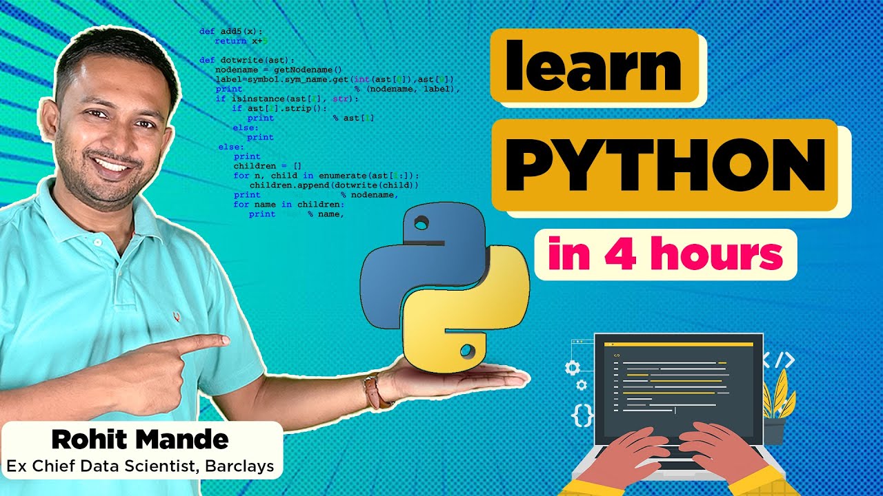 Python Programming For Beginners Learn Python Step By Step Youtube