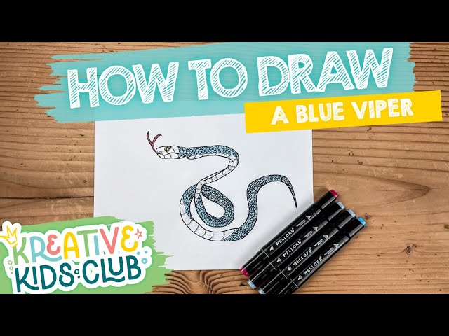 Viper Snake Drawing Easy Step By Step