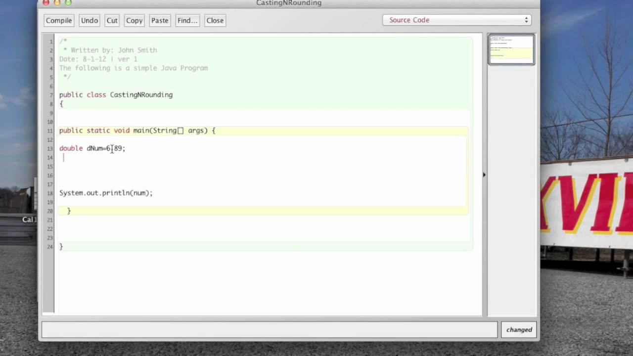 Casting And Rounding With Java Youtube