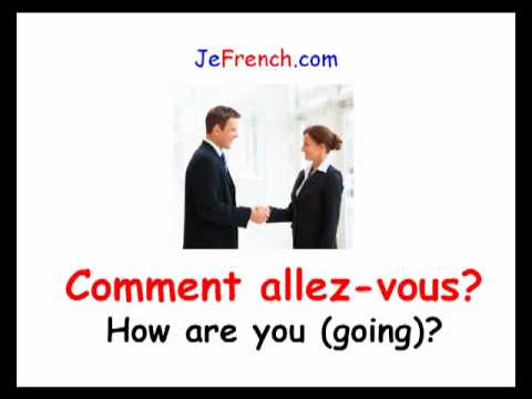 Learn French French Greetings Youtube