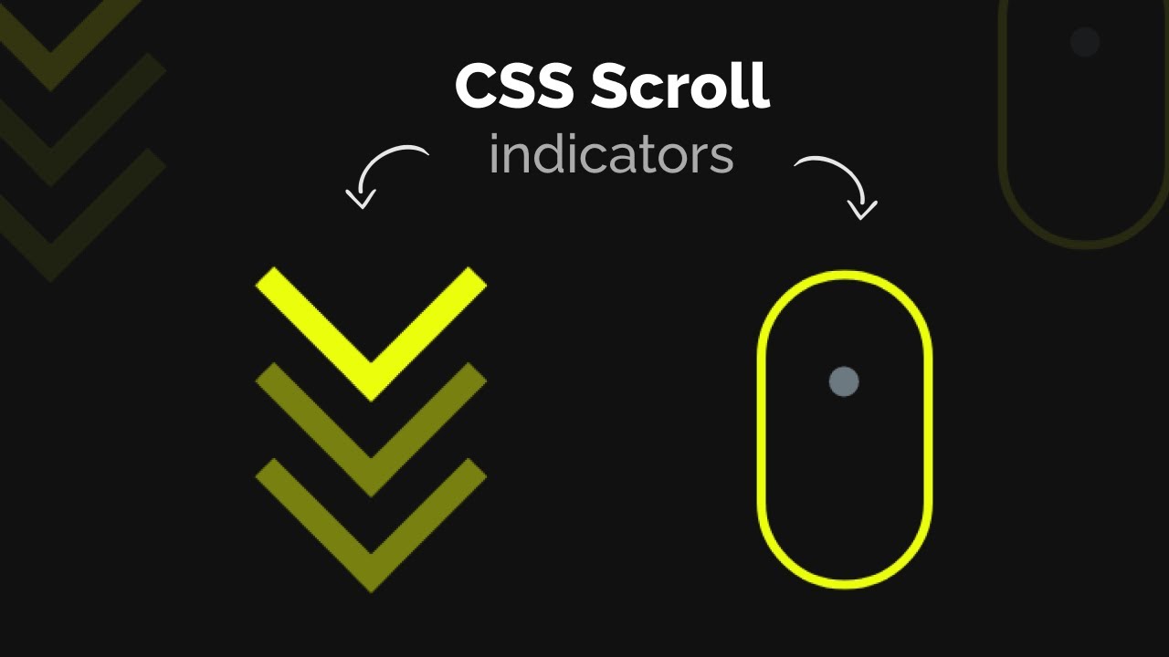 How To Make Scroll Indicators With Html Css Quick Tutorial Youtube