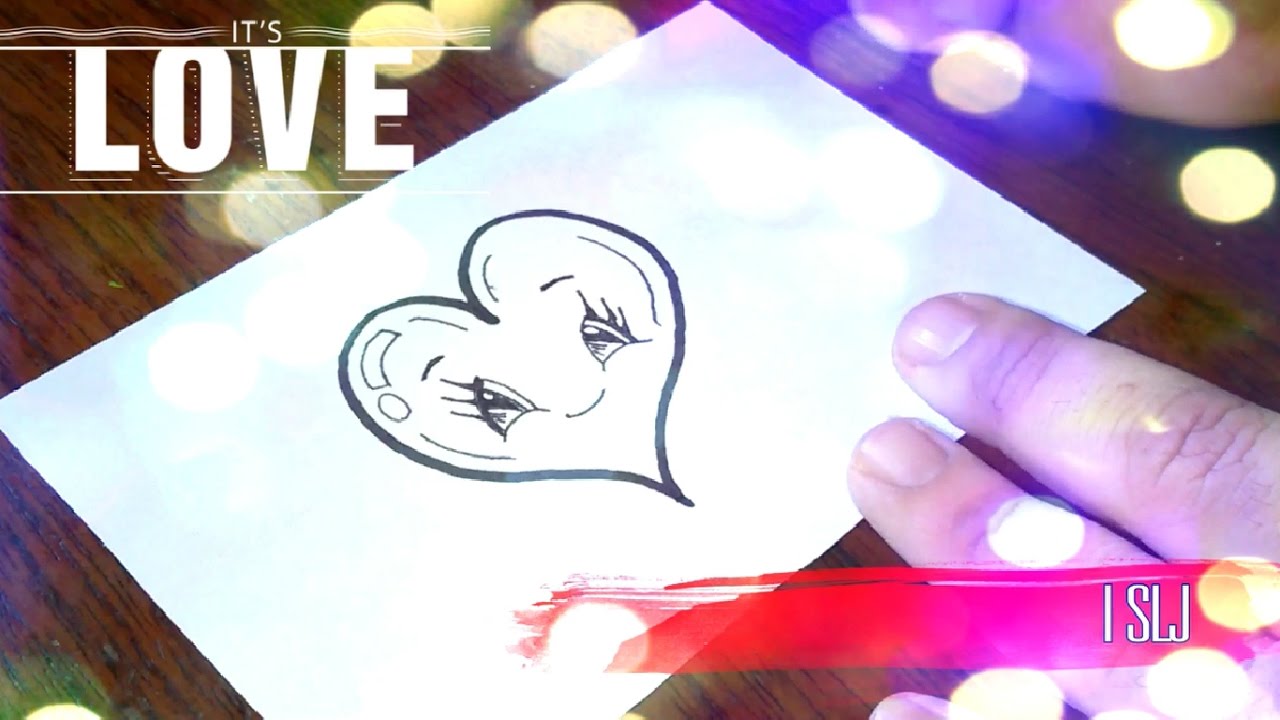 Como Dibujar Un Corazon Dibujos De Amor Urbangraffislj