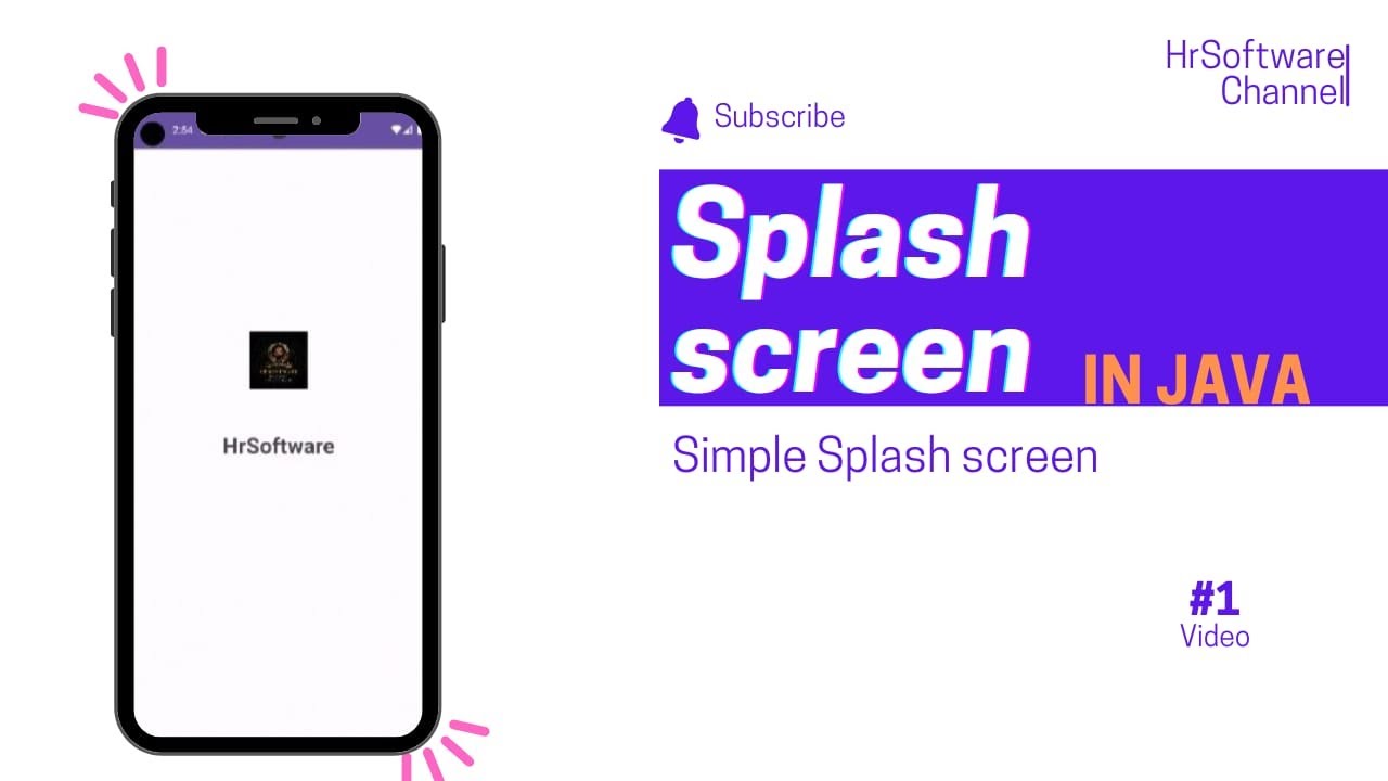 01 Simple Splash Screen In Android Studio In Java Language Youtube