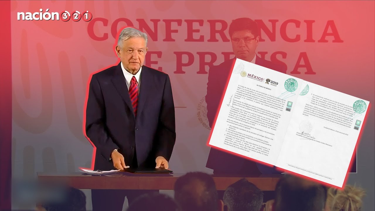 Amlo Firma Documento Para No Reelegirse Youtube