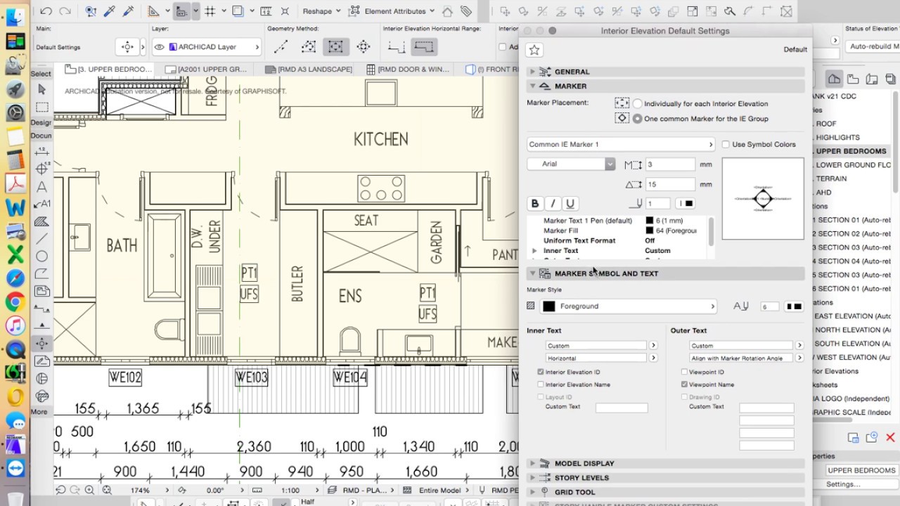 Archicad 21 House Project Part 32 Interior Elevation Tool Youtube
