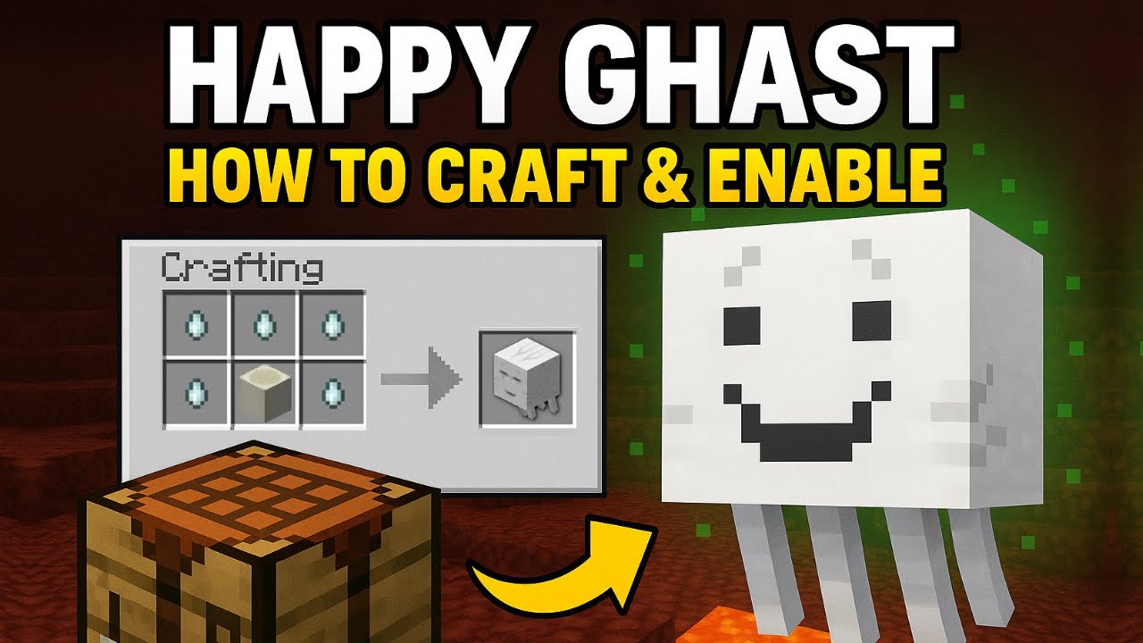 How To Craft And Enable The Happy Ghast In Minecraft Complete