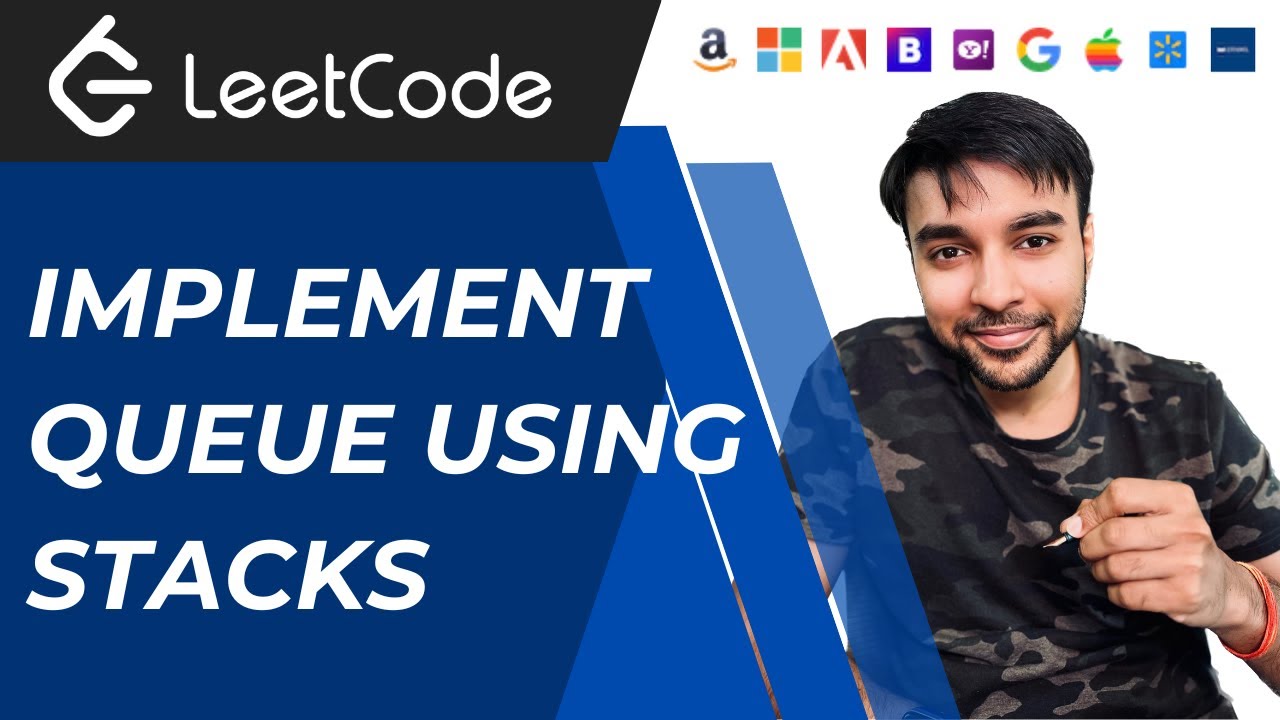 Implement Queue Using Stacks Leetcode 232 Side By Side Demo And