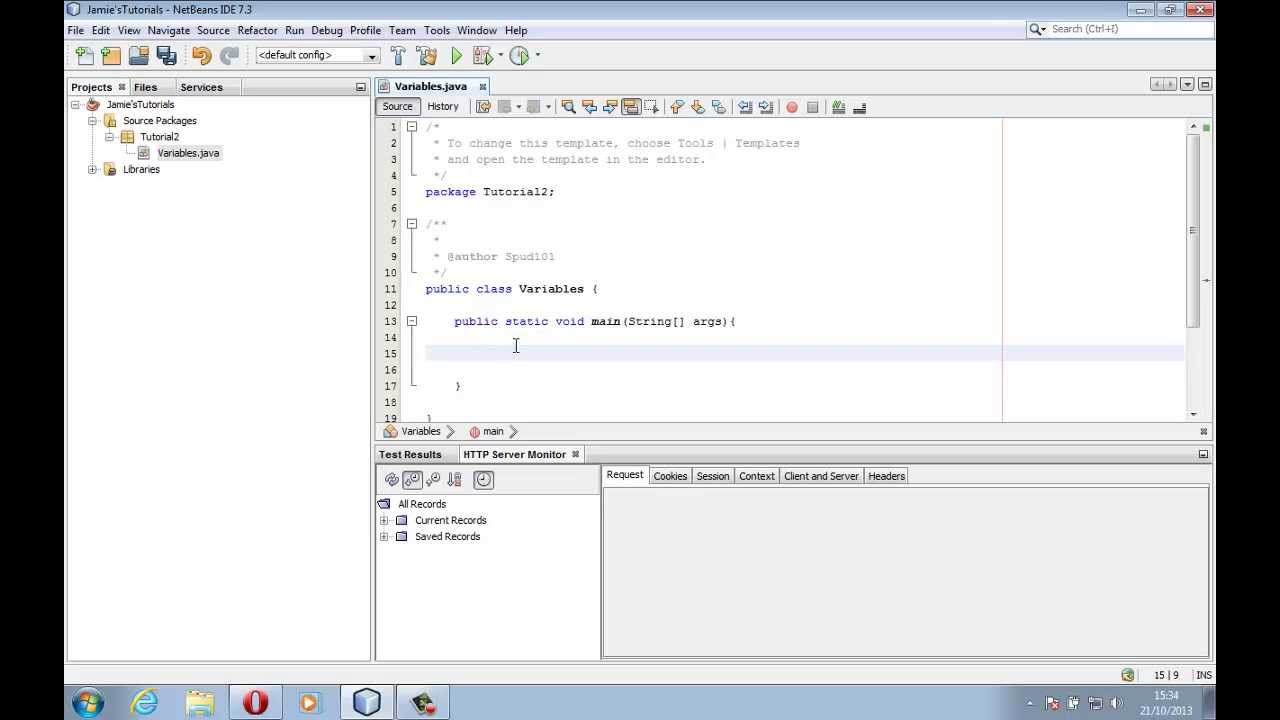 Java Tutorial 2 Variable Declaration And Output Youtube