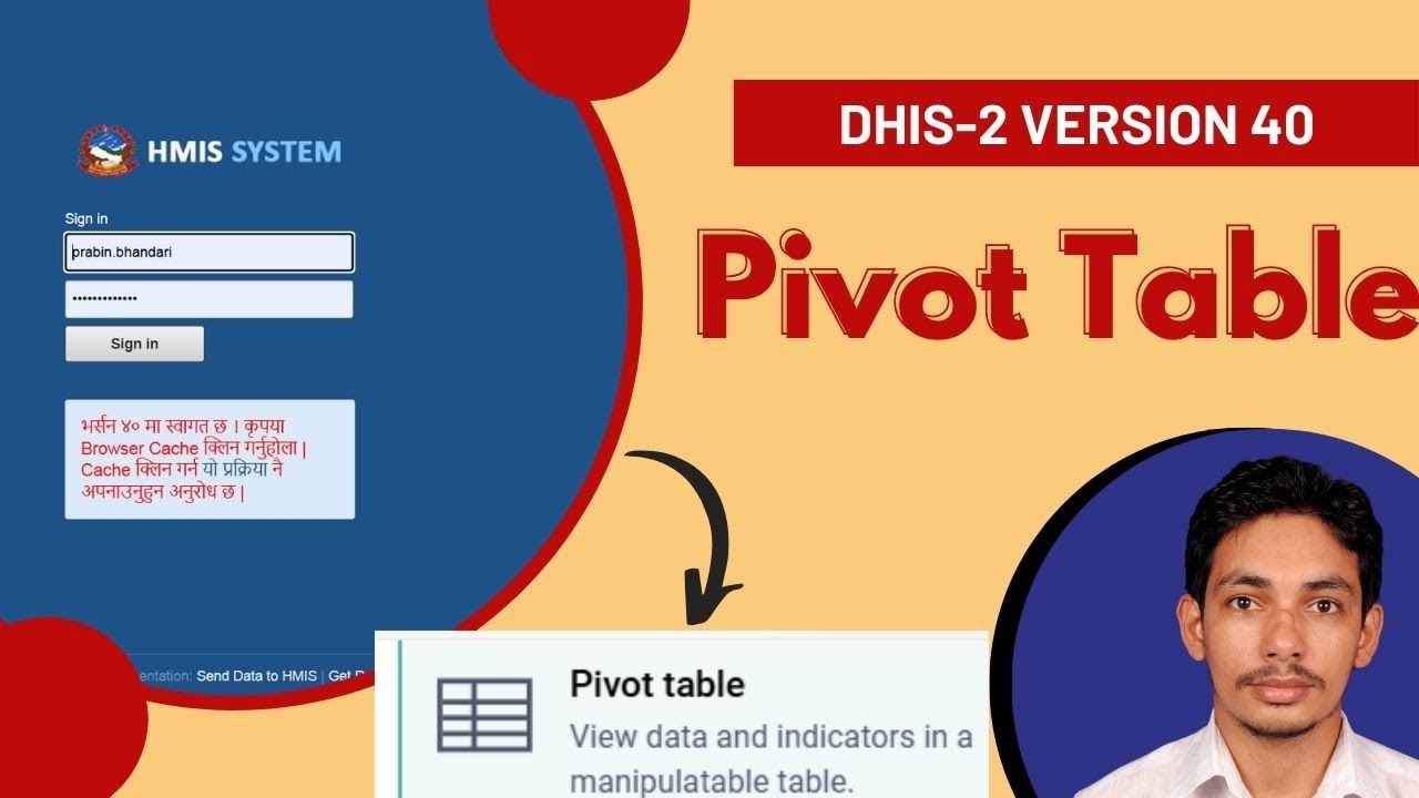 Pivot Table In Dhis 2 Version 40 Dhis2 Healthstatistics Youtube