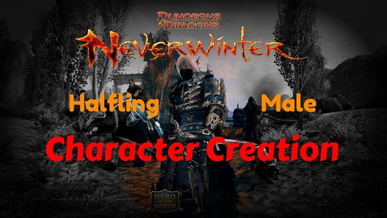 Neverwinter Mmo Charater Creation Halfling Male Youtube