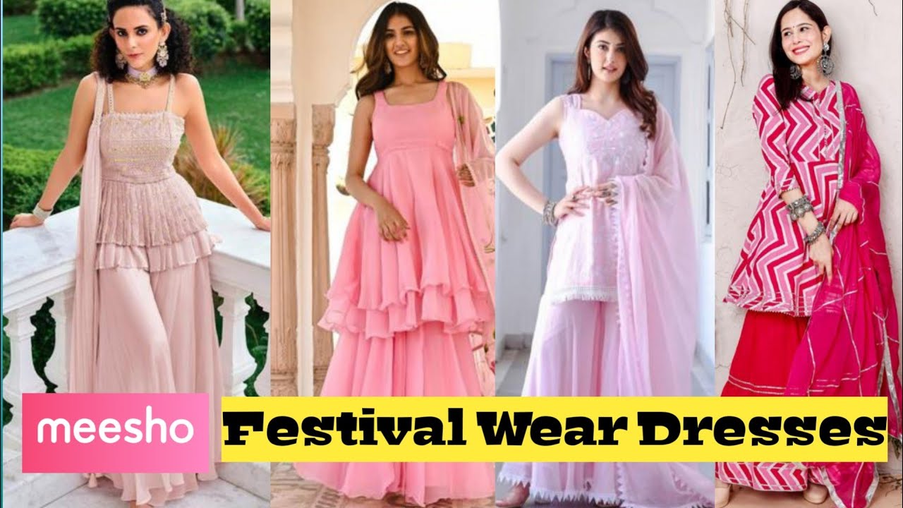 Meesho ёяшнdesigner Partywear Festive Wear Dresses Meesho Dress Haul