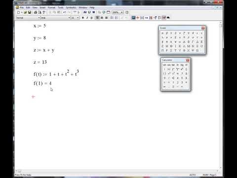 Mathcad Introduction Part I Youtube