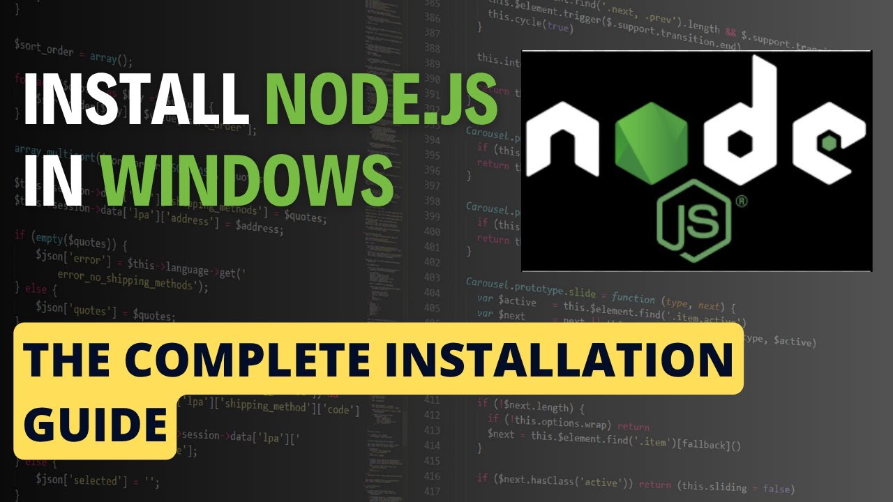 How To Install Node Js On Windows The Complete Guide 2025 Youtube