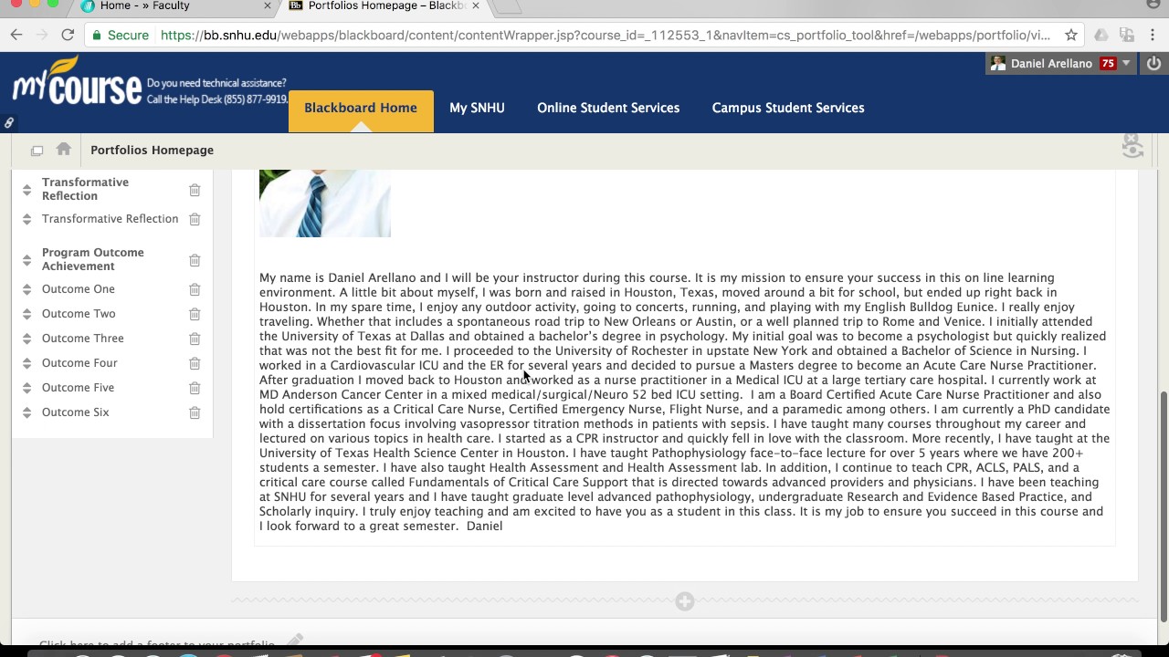 Eportfolio Instructions Youtube
