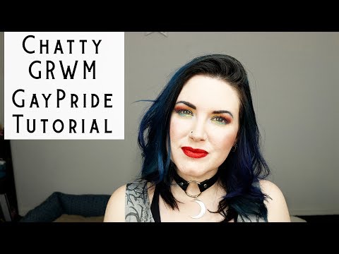 Chatty Grwm Gay Pride Makeup Tutorial On Hooded Eyes And Pale Skin