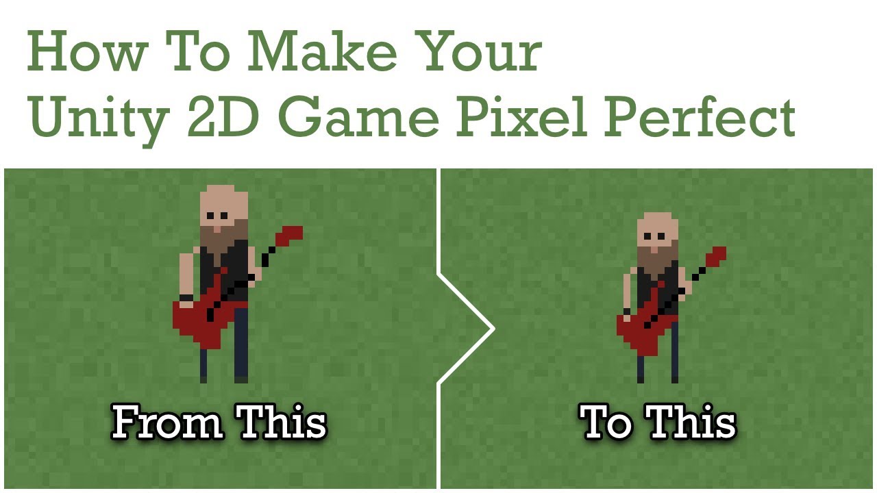 Unity 2d Tutorial Pixel Perfect Rendering Youtube