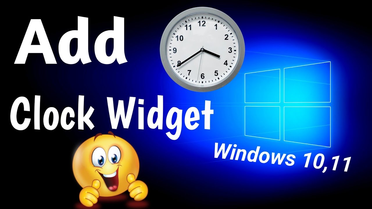 How To Add Analog Clock Gadget In Windows 10 11 Youtube