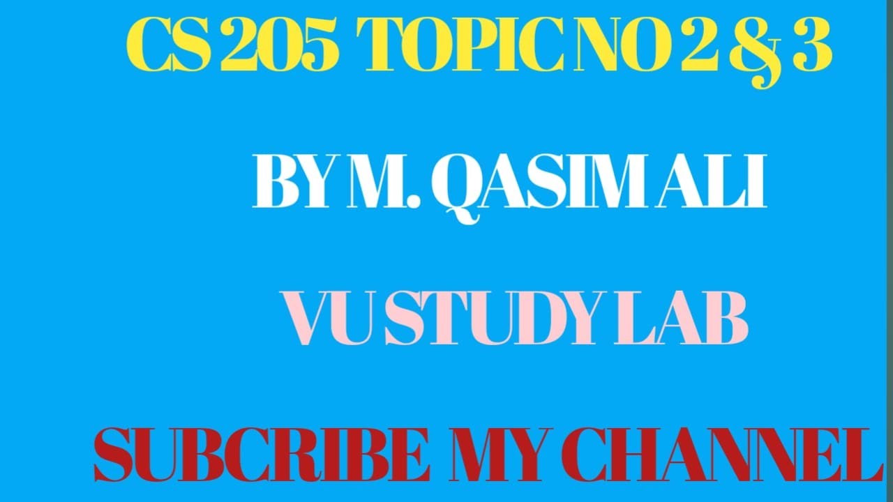 Cs 205 Information Security Topic No 2 And 3 Youtube
