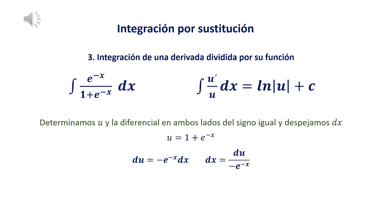 Integración Por Sustitución Ej3 Youtube
