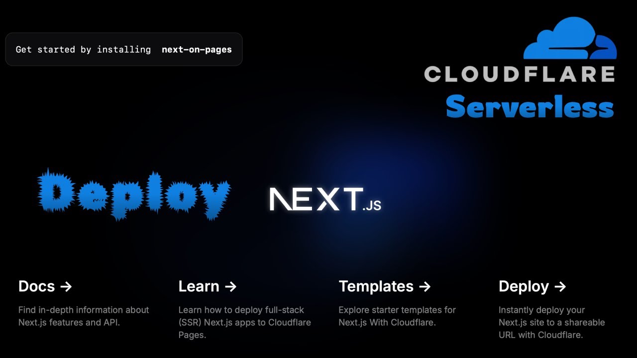 Deploy Fullstack Next Js App On Cloudflare One Click Serverless