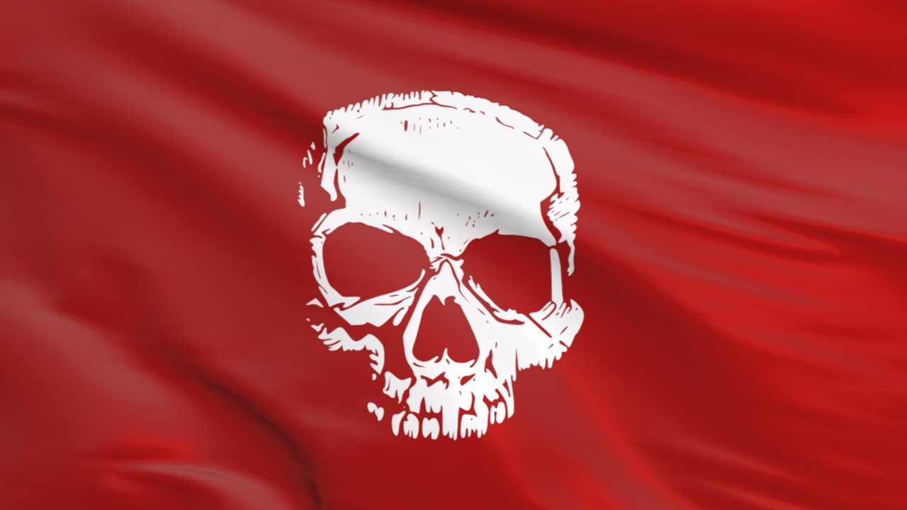 Florida Straits Pirates Flag Motion Background 4k Uhd 60fps