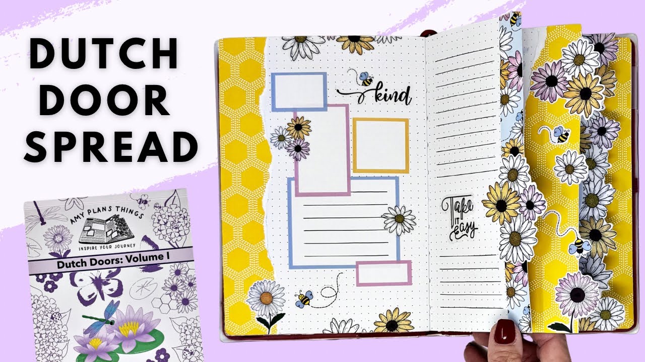 Plan With Me Dutch Door Bullet Journal Spread Youtube