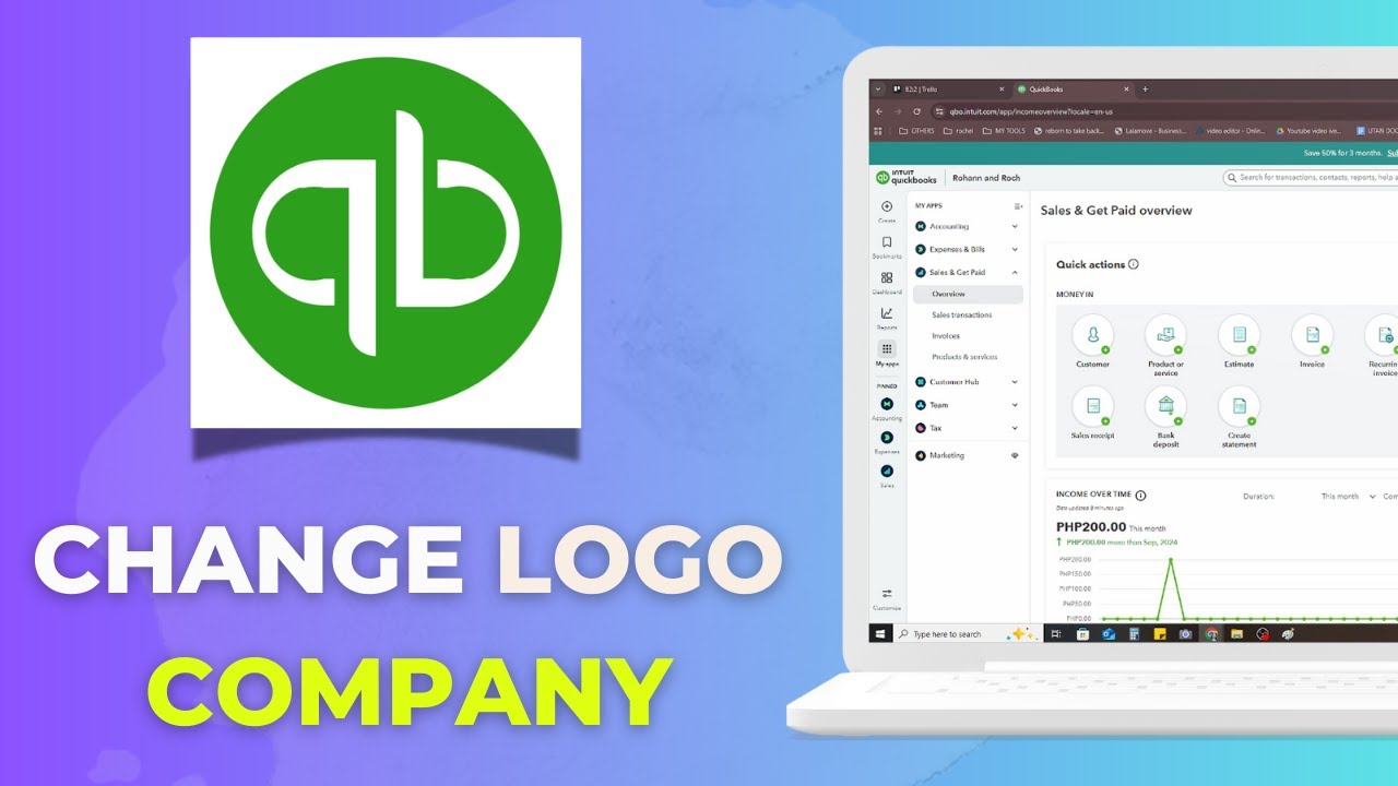 How To Change Your Company Logo In Quickbooks Online Youtube