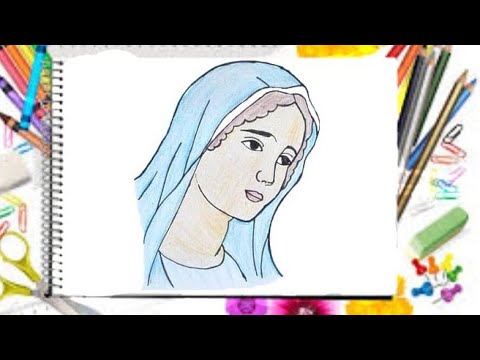 Virgin Mary How To Draw Virgin Mary Easy Way Smart Art Shorts Reels