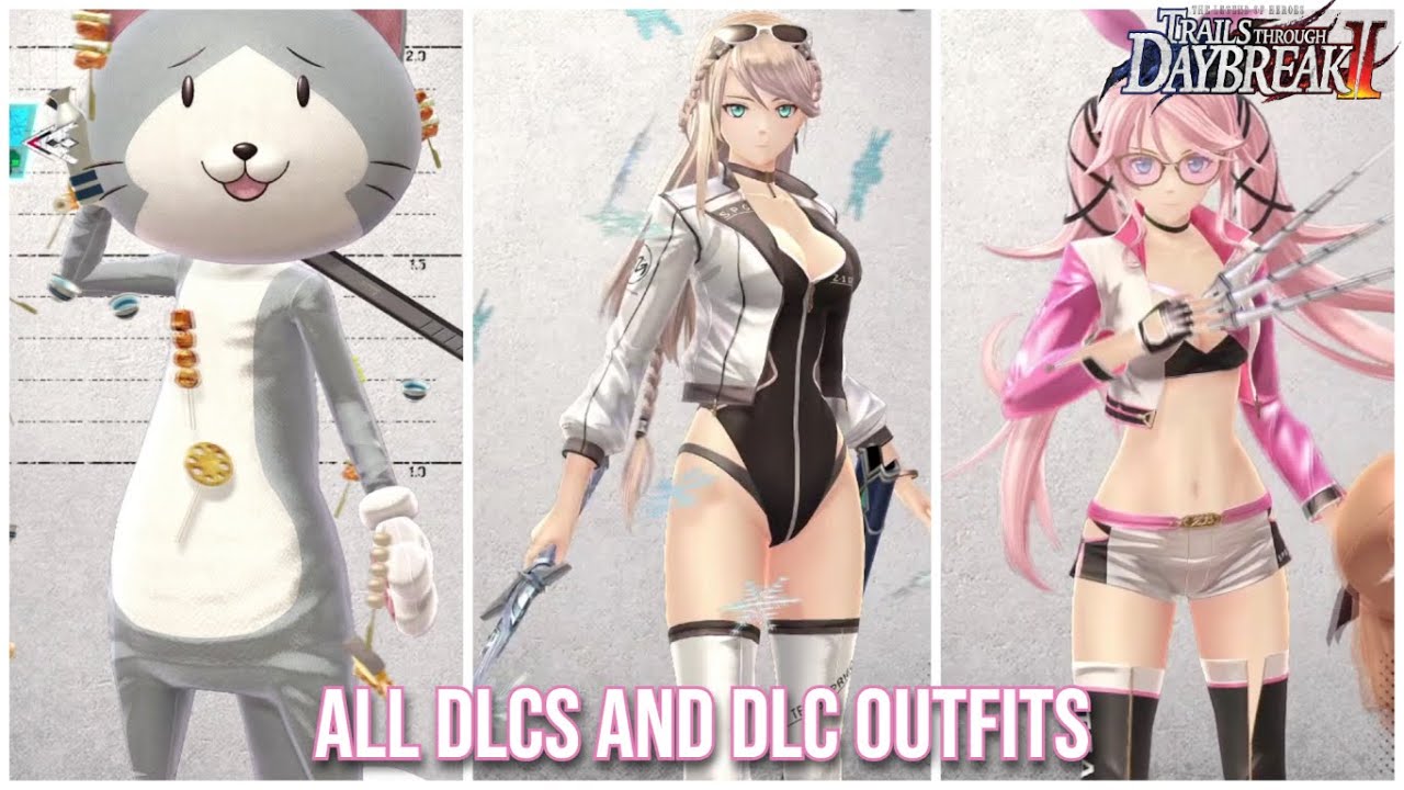 The Legend Of Heroes Trails Through Daybreak 2 All Dlc Outfits Youtube