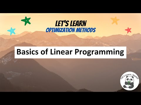 Op01 Basics Of Linear Programming Youtube