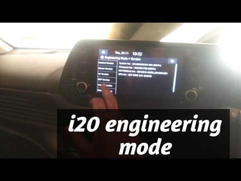 Hyundai I20 Engineering Mode Youtube