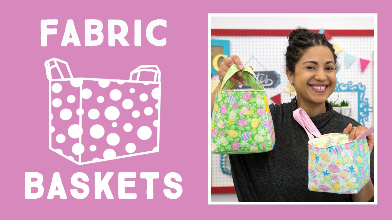 Easy Fabric Baskets Youtube