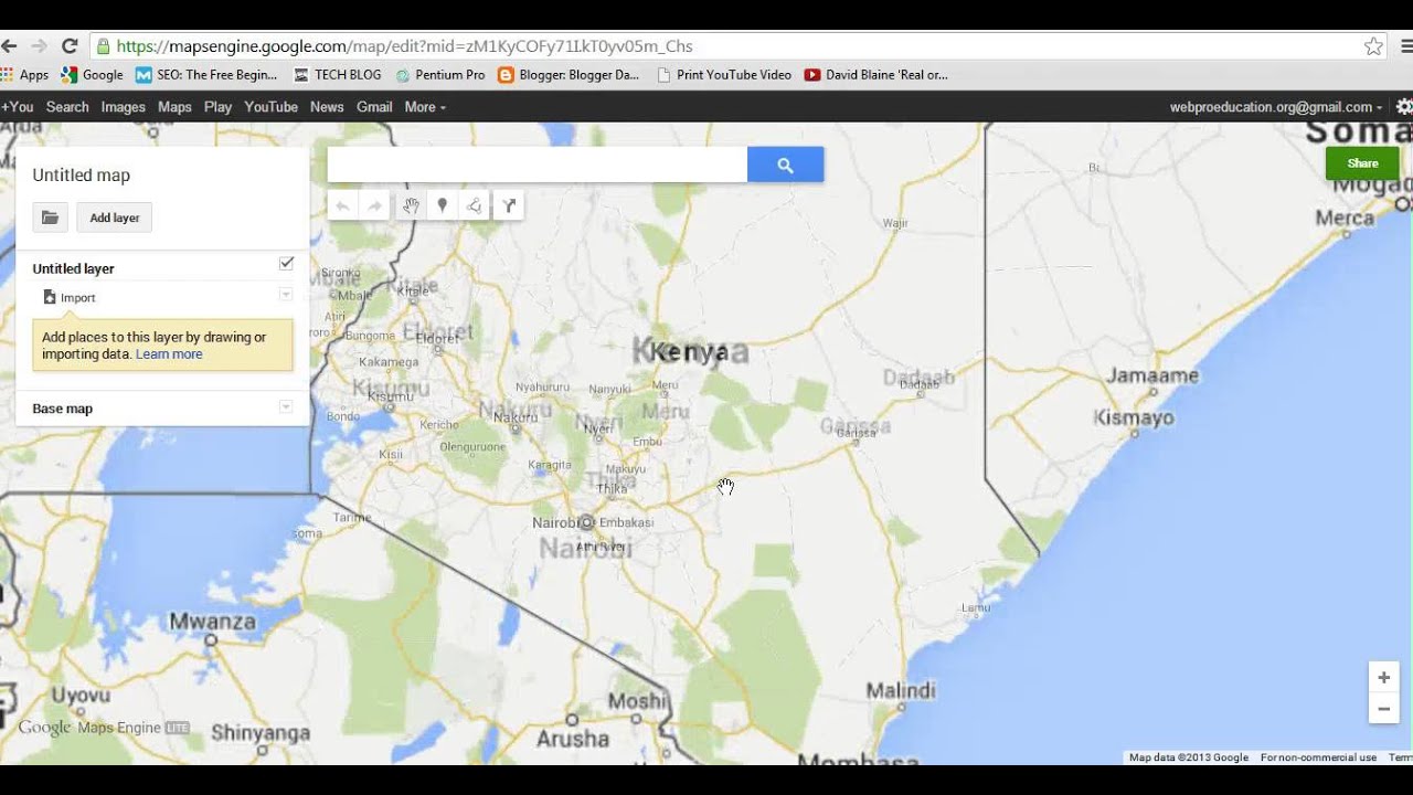 Create Your Own Map In Google Maps Youtube