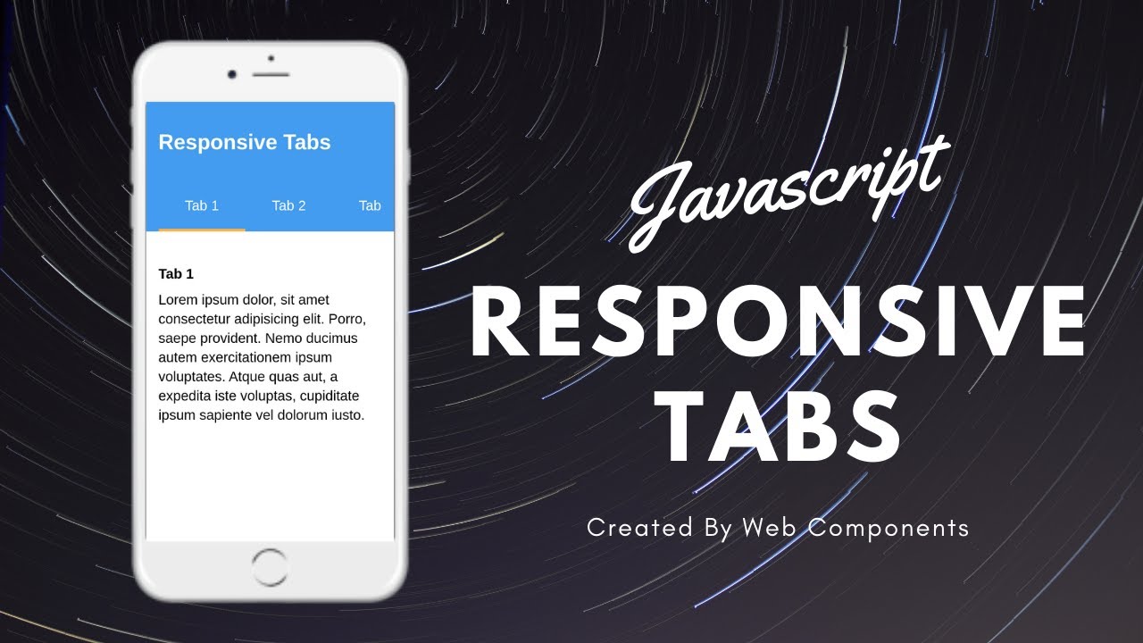 Simple Responsive Tabs Using Html Css And Javascript Youtube