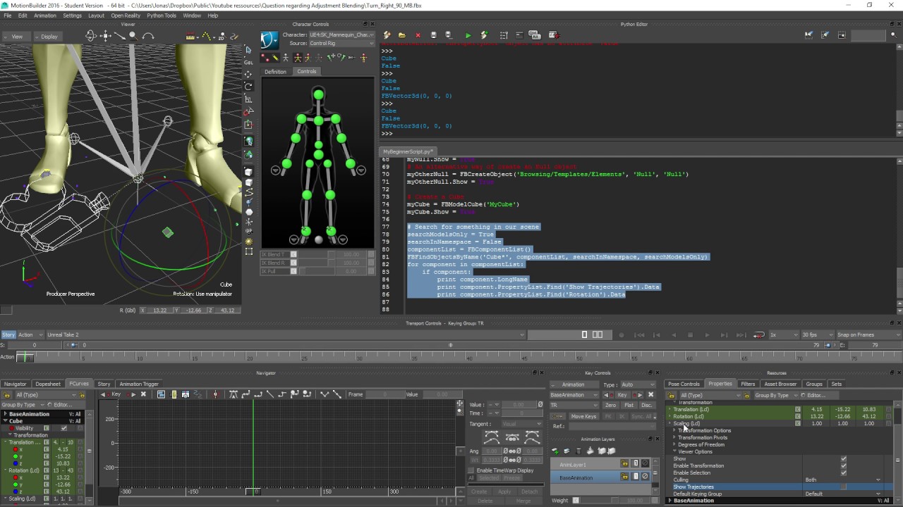 Python Motionbuilder Part 4 Accessing Properties And Modifying