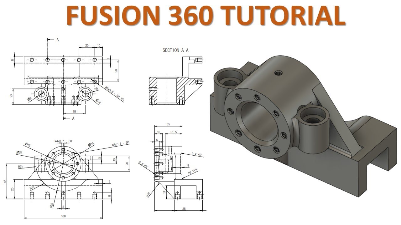 Fusion 360 Tutorial 72 Fusion 360 3d Model Basic Beginners Youtube