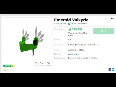 Roblox Buying The Emerald Valkyrie Its 600k Now Wtf Youtube