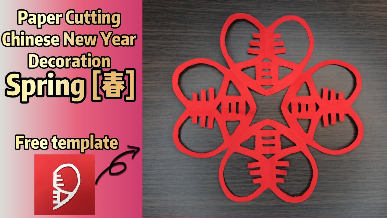 Diy Chinese New Year Decorations Paper Cutting Free Template
